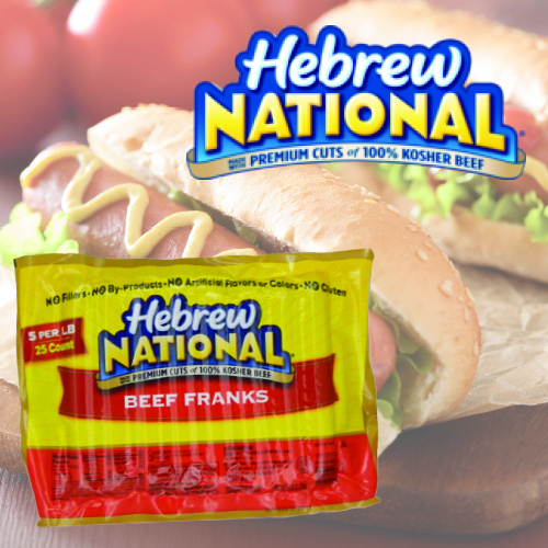 Hebrew National 5lb Family Pack Beef Franks - PORKY el producto